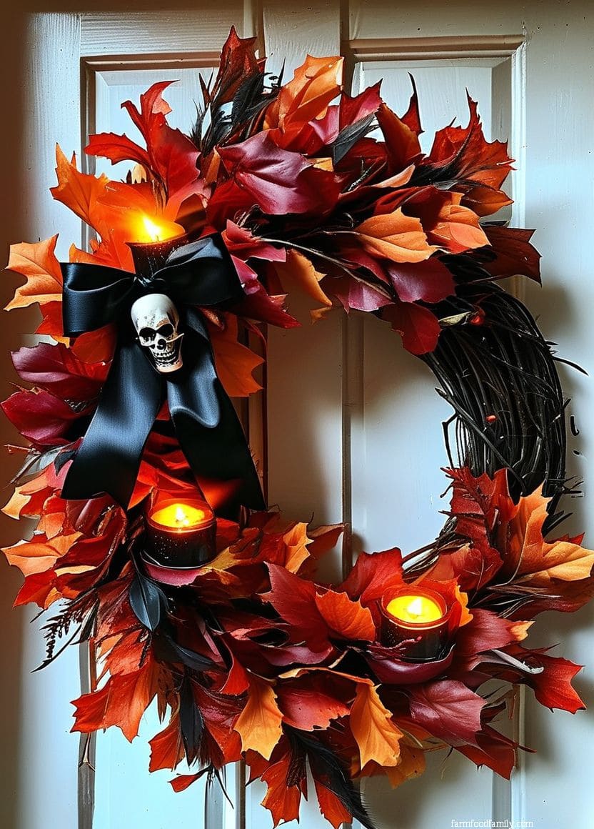 45+ Spooky Halloween Wreath Ideas That Will Wow Your Neighbors 2024
