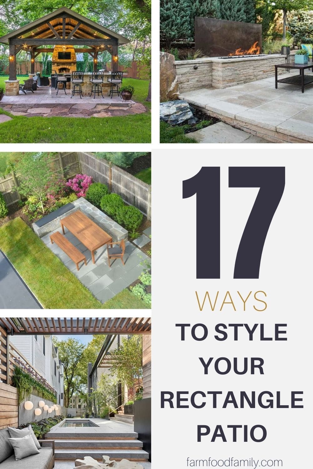 17+ Stunning Rectangle Patio Ideas & Layouts Perfect for Any Home (2024)