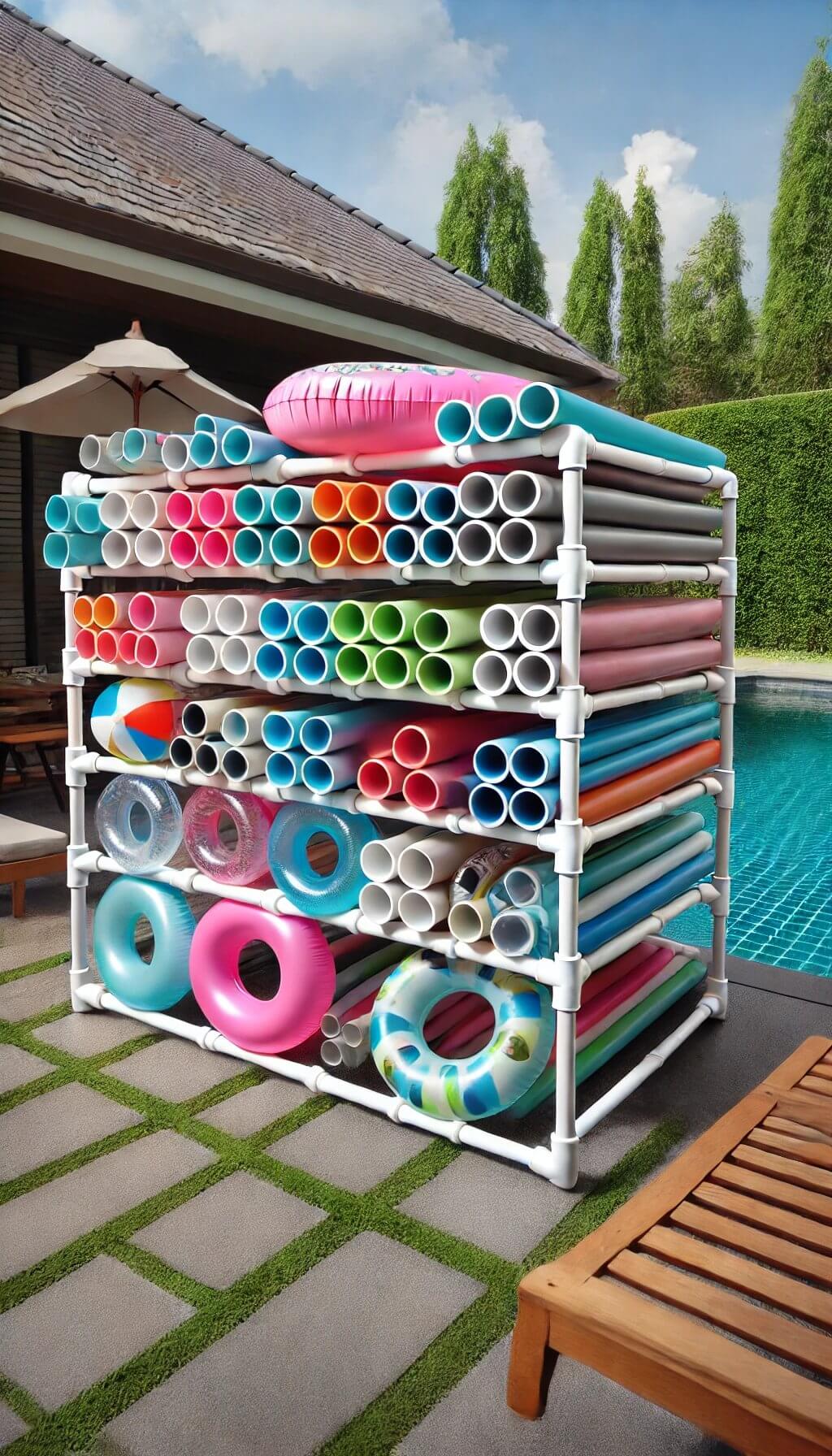 15 Smart Pool Float Storage Ideas to Maximize Space - FarmFoodFamily