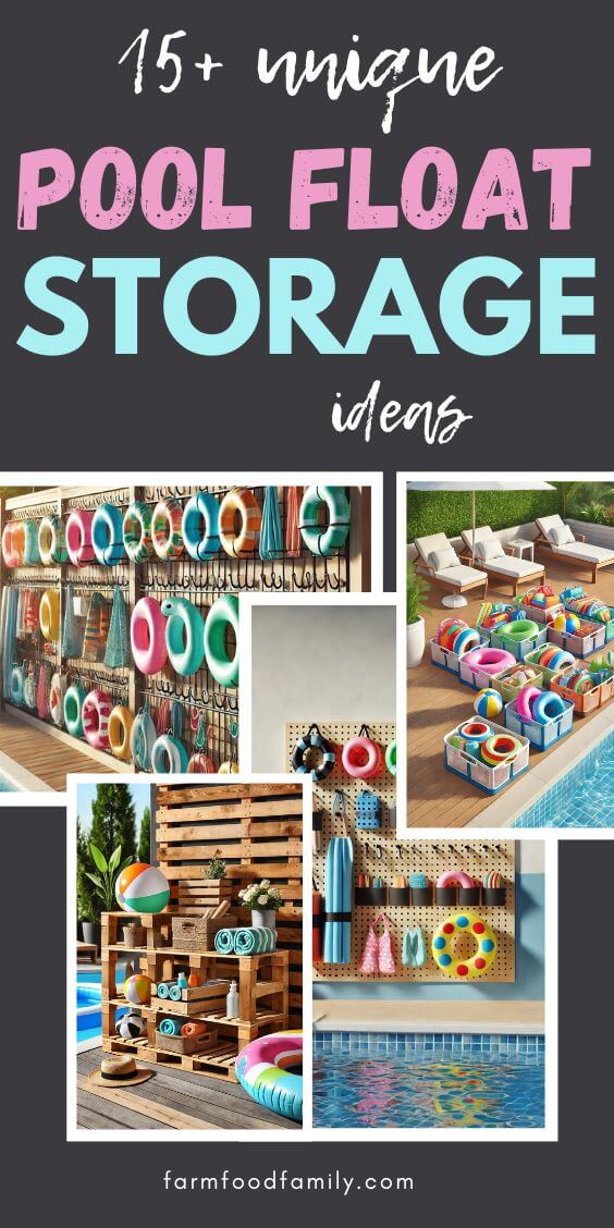 15 Smart Pool Float Storage Ideas to Maximize Space - FarmFoodFamily