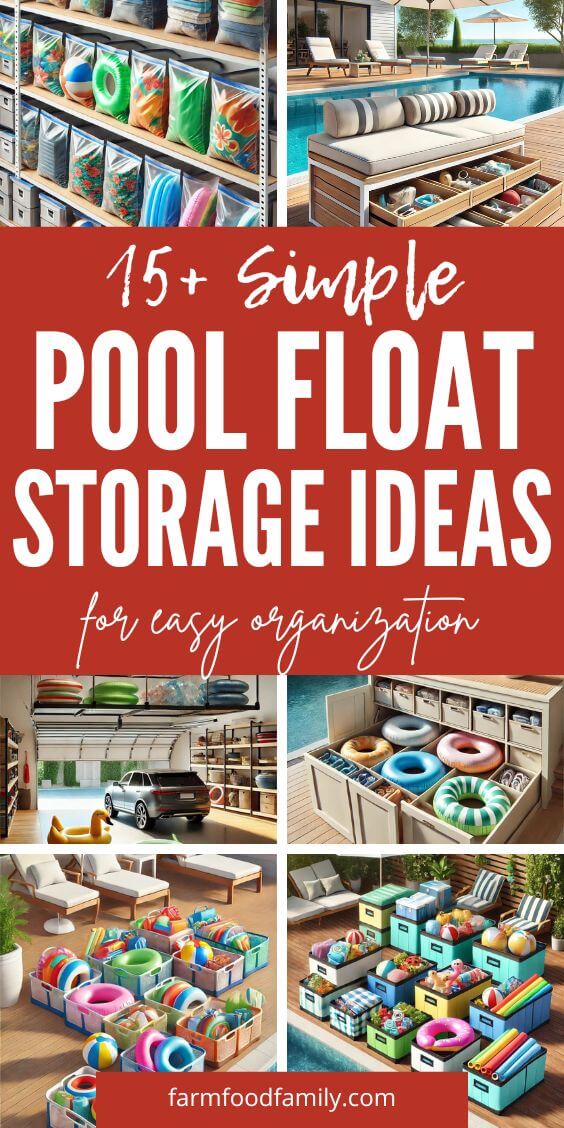 15 Smart Pool Float Storage Ideas to Maximize Space - FarmFoodFamily
