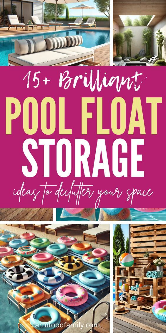 15 Smart Pool Float Storage Ideas to Maximize Space - FarmFoodFamily