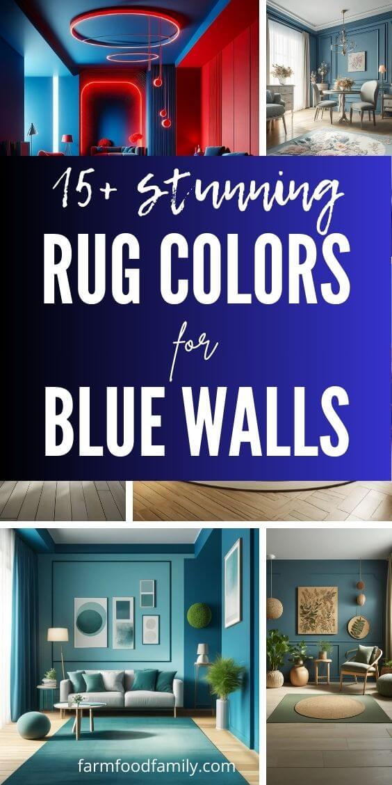 15 Stunning Rug Colors to Complement Your Blue Walls Perfectly