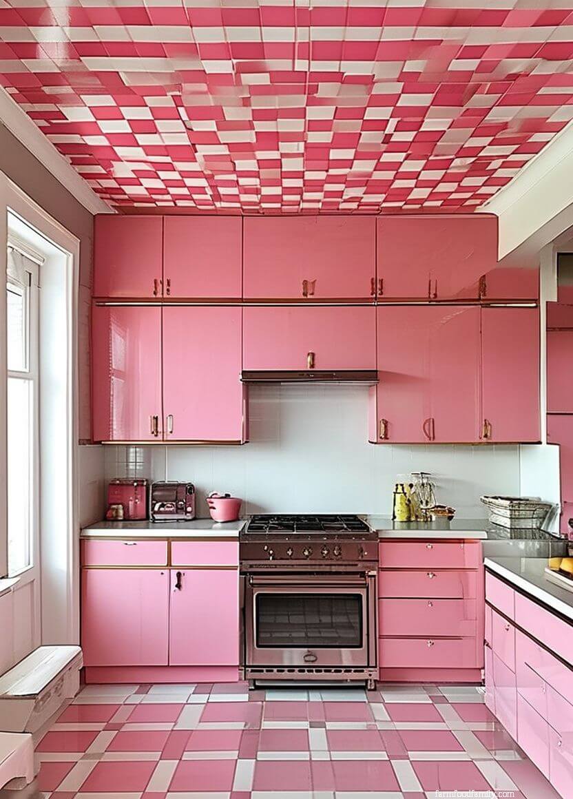 70 Charming Retro Pink Kitchen Ideas for a Stylish Makeover (2024)