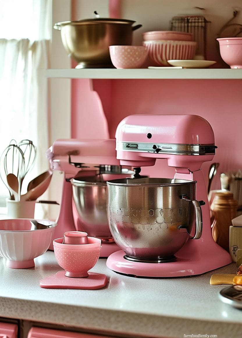70 Charming Retro Pink Kitchen Ideas for a Stylish Makeover (2024)