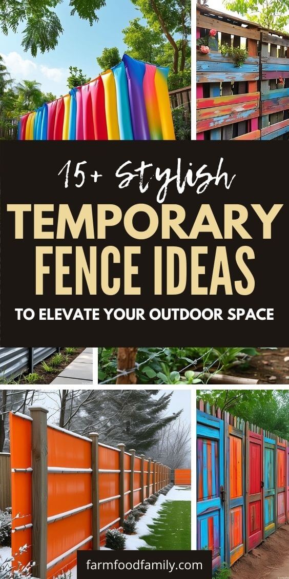 15 Affordable Temporary Fence Ideas for a Quick Backyard Makeover (2024)